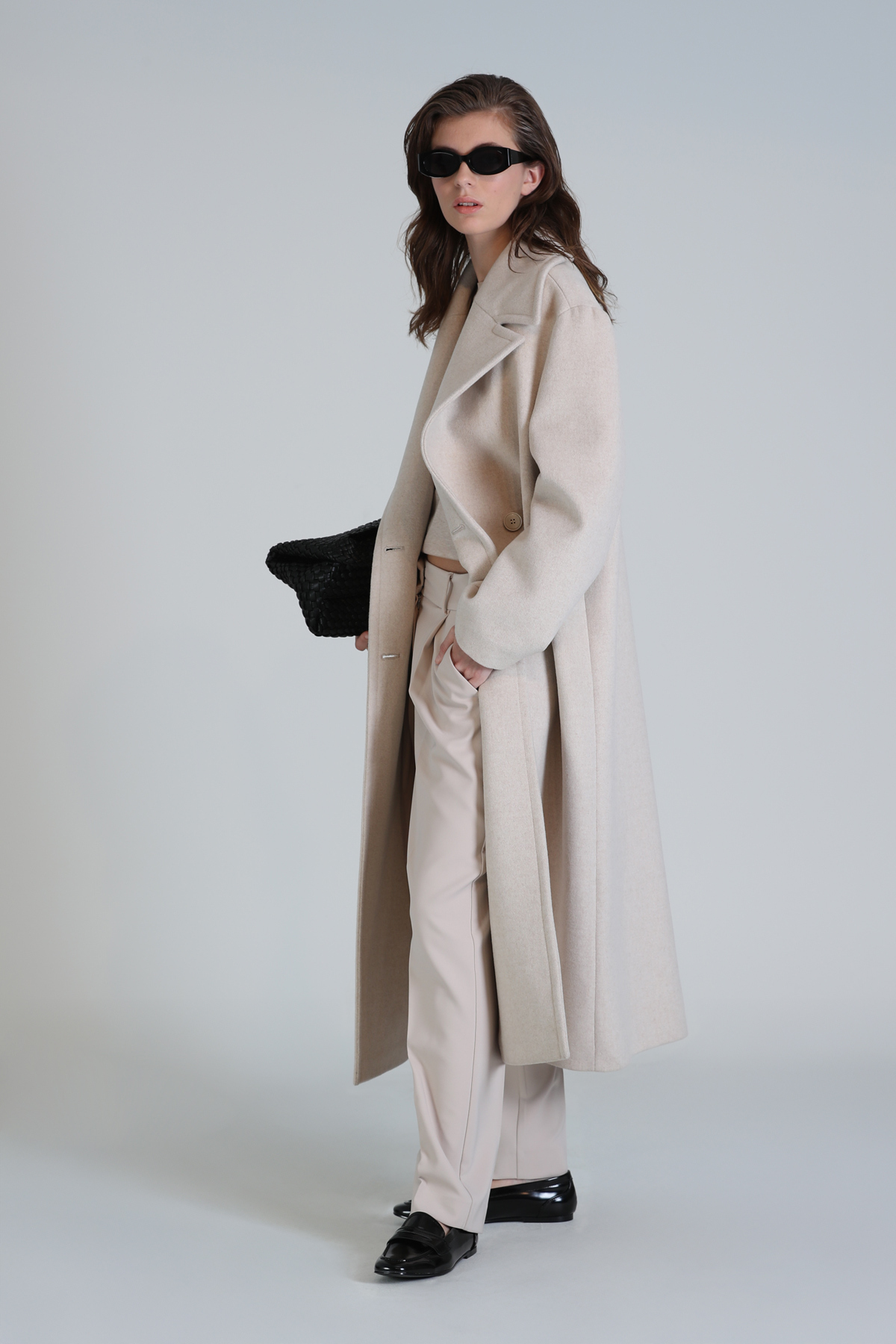 Burnıe Kadın Palto Bej | LUFIAN