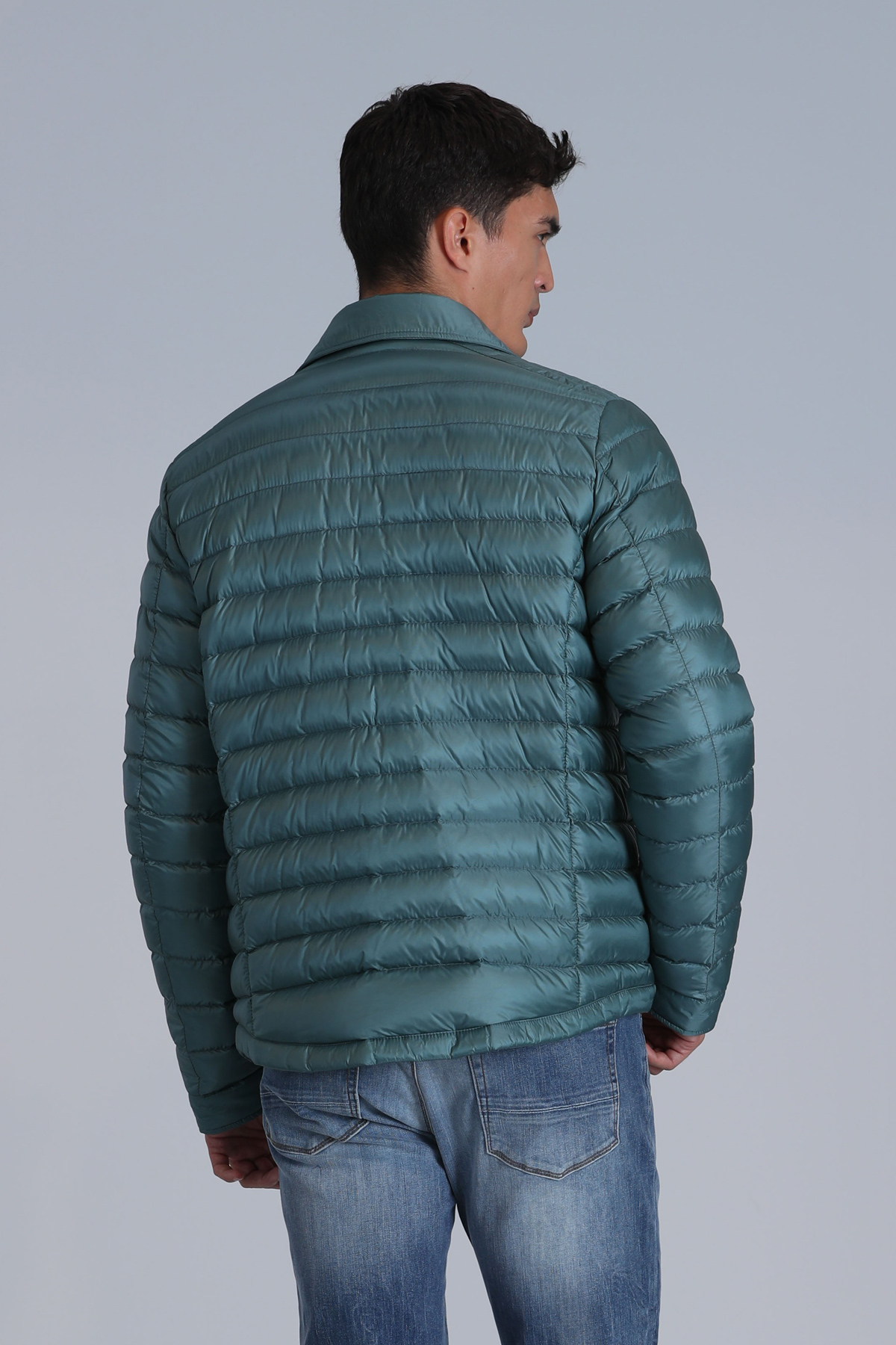 Kane Kaz Tüyü Erkek Mont Yeşil | LUFIAN