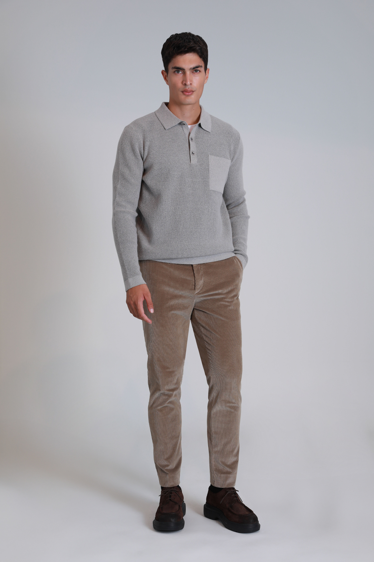 Onka Spor Erkek Chino Pantolon Slim Fit Bej | LUFIAN
