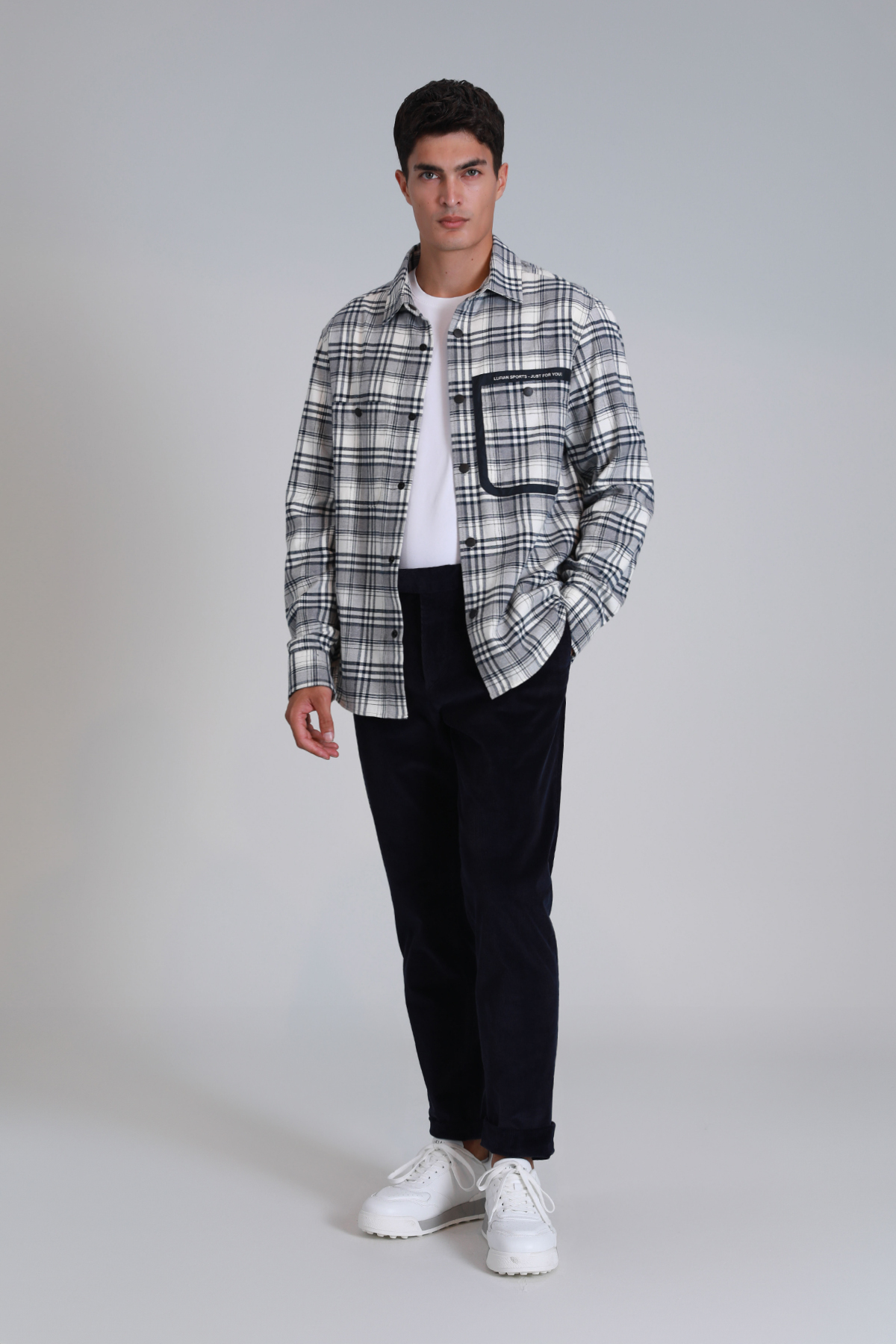 Onka Spor Erkek Chino Pantolon Slim Fit Lacivert | LUFIAN